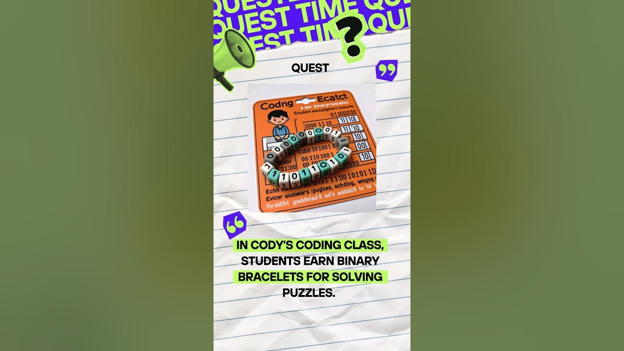 Binary Bracelets: Decoding Success in Cody's Coding Class - YouTube