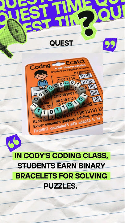 Binary Bracelets: Decoding Success in Cody's Coding Class - YouTube