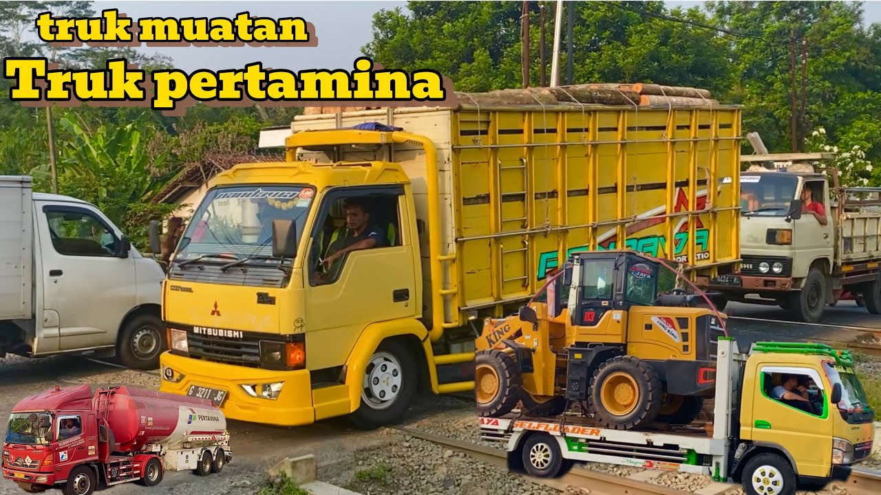 TRUK TRUK MUATAN BERAT ‼️ TRUK PERTAMINA, TRUK MUATAN ALAT BERAT, TRUK ...