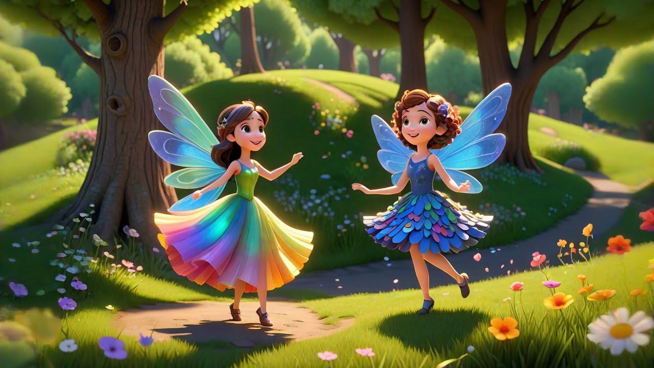 Five Dancing Fairies Flutter and Spin | Nursery Rhymes for Kids | Baby ...