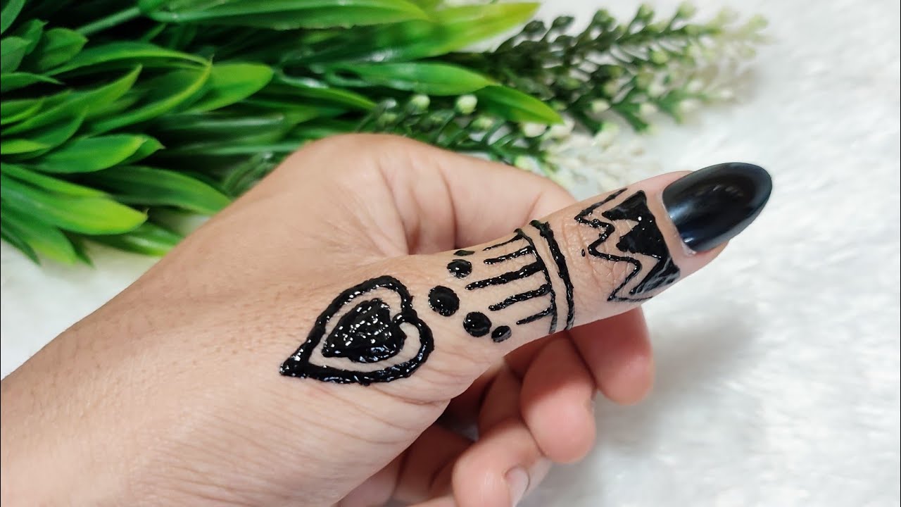 Simple Thumb Henna tattoo | Easy mehndi design for Thumb | Temporary ...