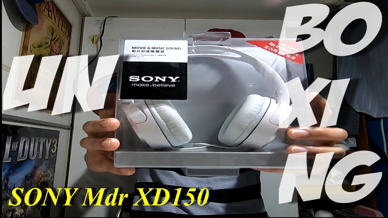 UNBOXING sony mdr xd150 - YouTube