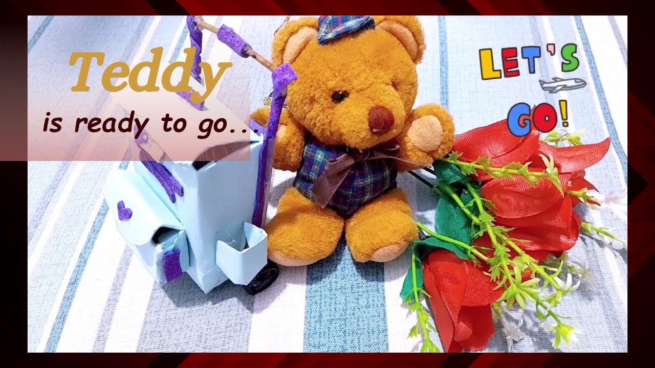 Teddy is ready to go. | how to utilise empty medicine box | creative ...