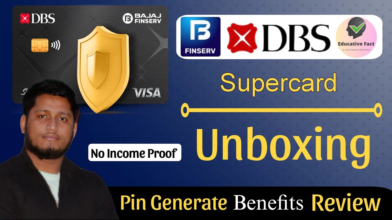 Bajaj DBS Bank Credit Card Unboxing | Benefits | Pin Generate | No ...