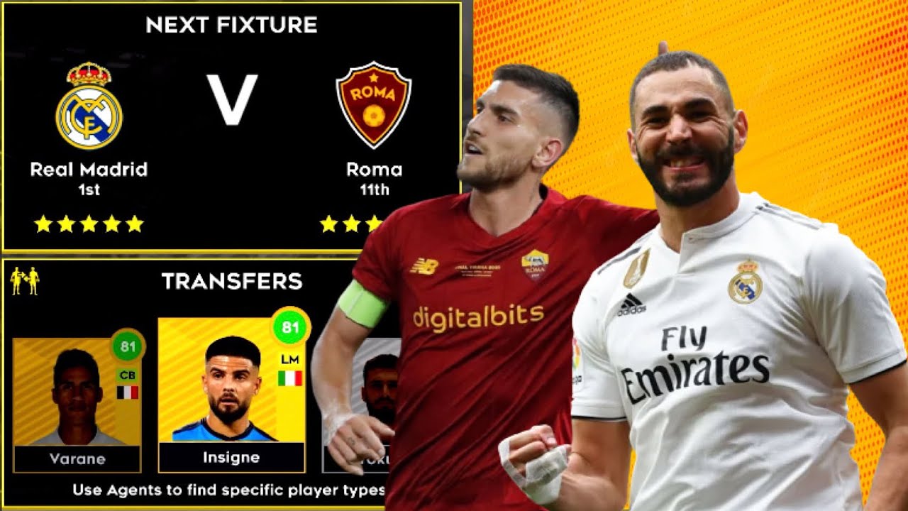 DLS 22 - Real Madrid Vs Roma || Dream League Soccer 2022 Gameplay || # ...
