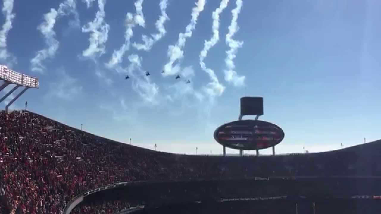 Arrowhead Stadium Flyover - Chiefs vs. Chargers 12/28/2014 - YouTube