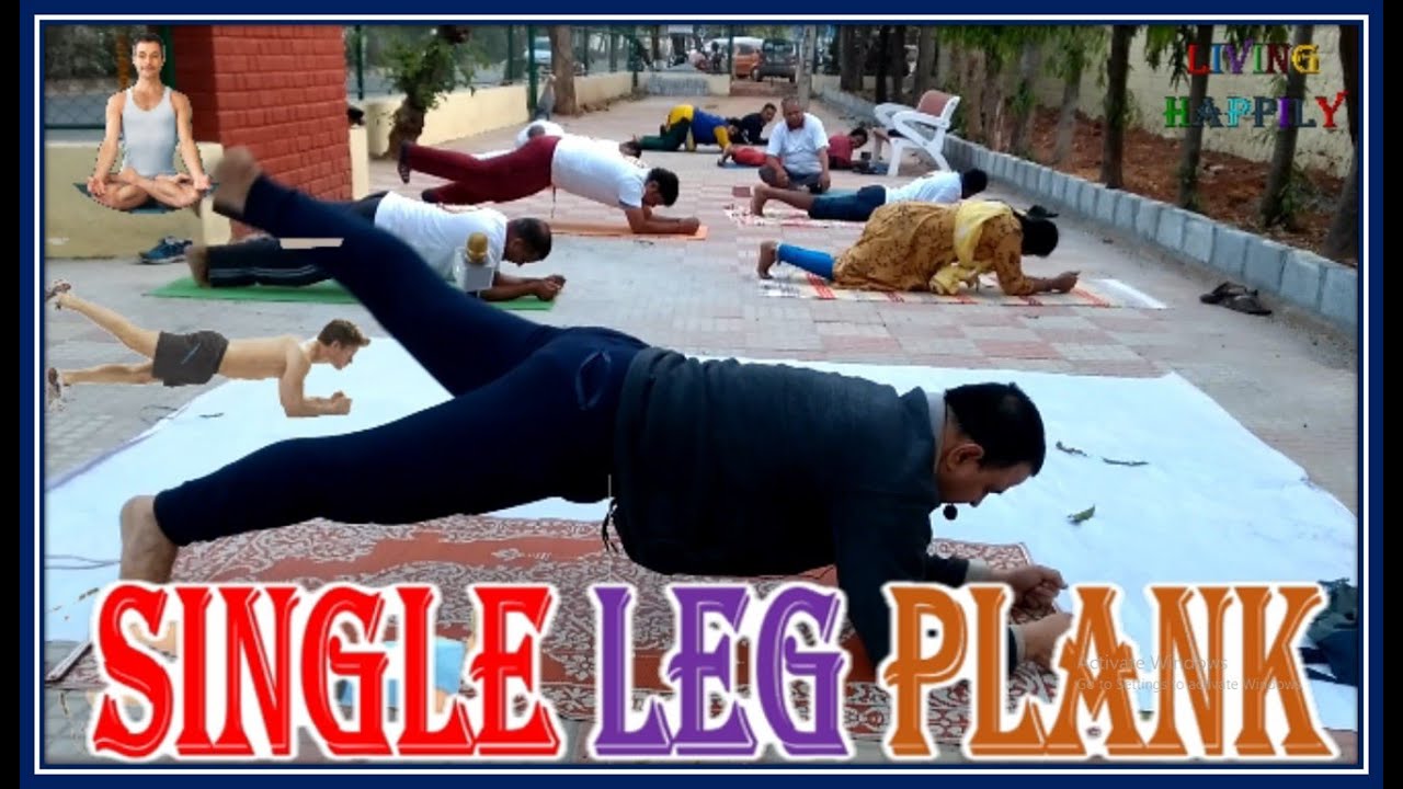 Single Leg Plank || Tightening & Strengthening of Abs & Core Muscles ...