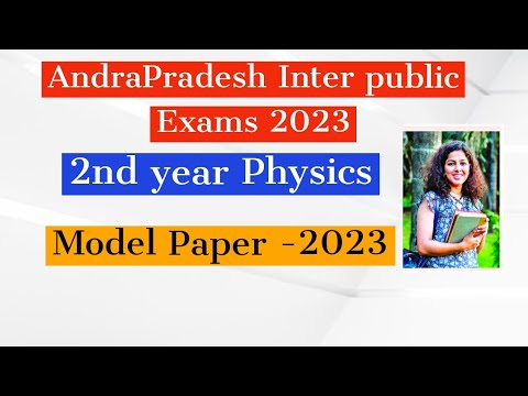 Ap Inter 2nd Year physics Question Paper pattern || Inter 2nd year ...