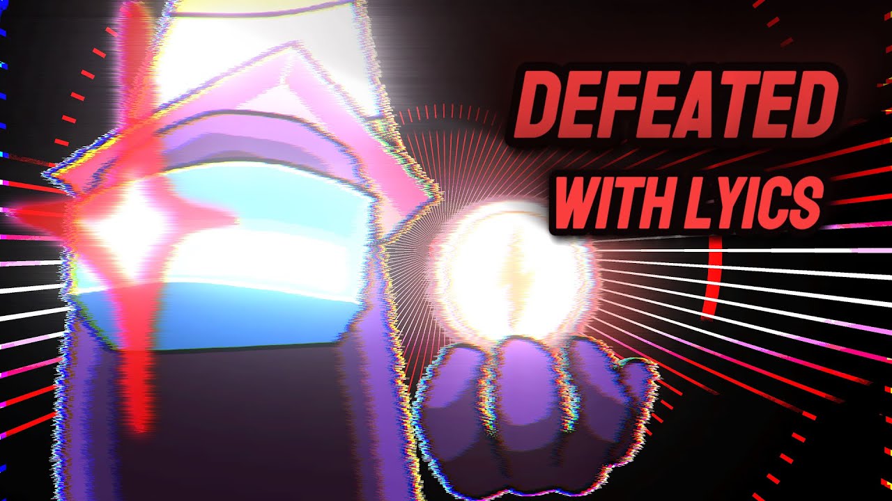 DEFEATED | SHORT LYRICS | FNF : VS IMPOSTER V5 WITH LYRICS - YouTube