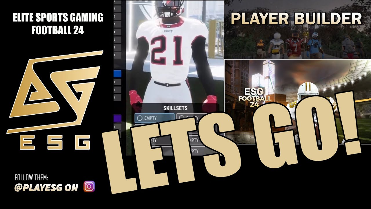 ESG Football 24 | Character Builder- HUGE NEWS - YouTube