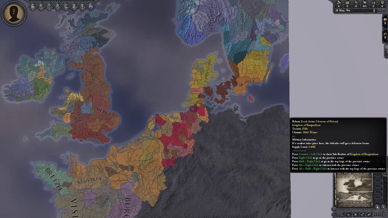 Crusader Kings 2 - The Winter King Mod Timelapse - YouTube