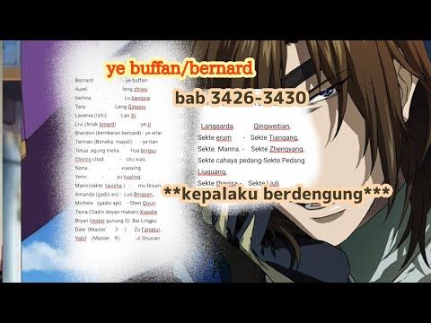 ye bufan/bernard novel bab 3426-3430. - YouTube