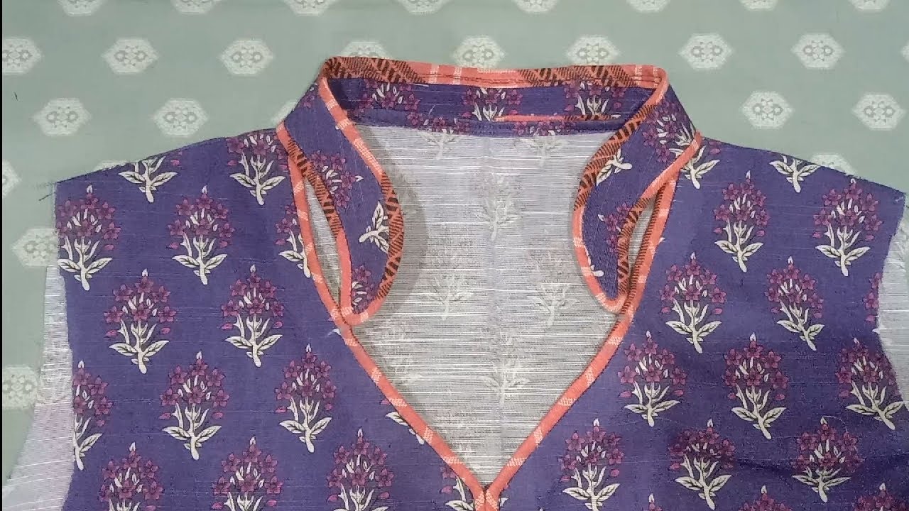 Neck Design with Stylish Ban For Kurti and Shirt || cutting and ...