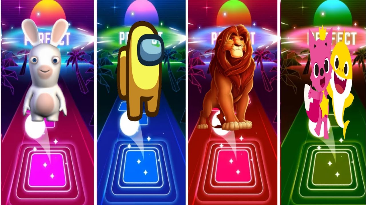 Rabbids Invasion🆚Among Us🆚The Lion King🆚Baby Shark💥Who is best?? - YouTube
