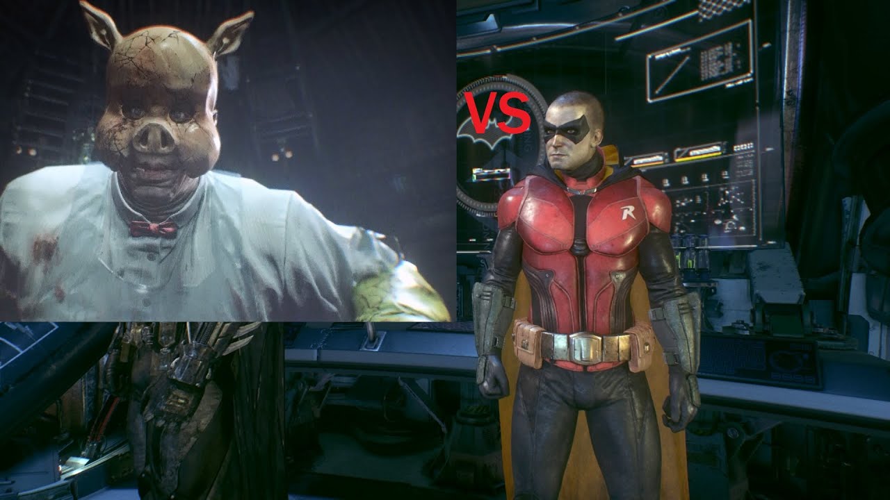 Batman Arkham Knight Robin vs. Professor Pyg - YouTube
