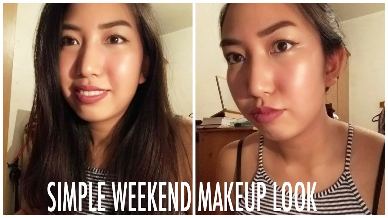 Simple Weekend Makeup Look - YouTube