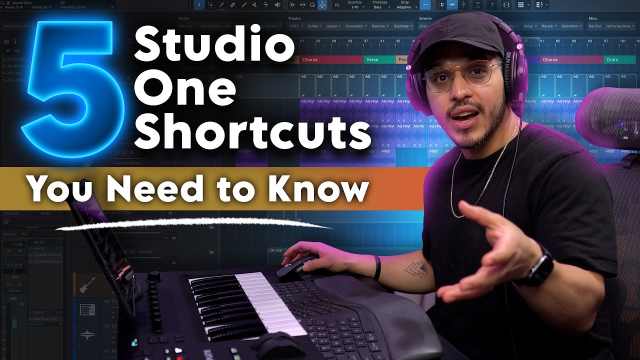 5 Studio One Shortcuts You Need to Know for a Better Workflow - YouTube