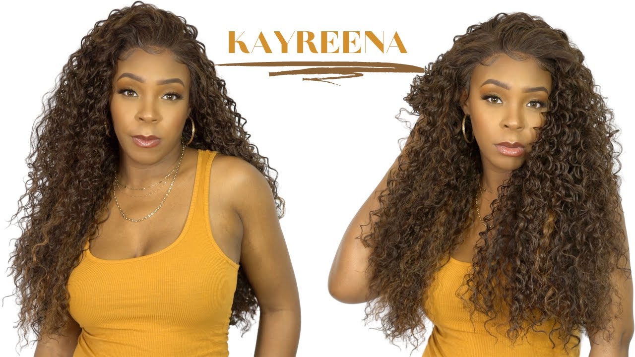Outre 100% Human Hair Blend 360 HD Frontal Lace Wig - KAYREENA (13x6 ...