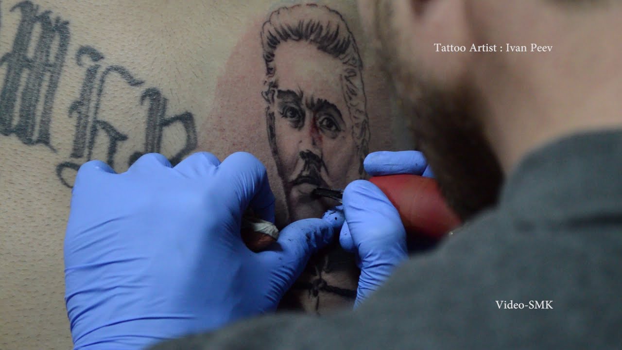 Татуировка: Васил Левски / Vasil levski tattoo - YouTube