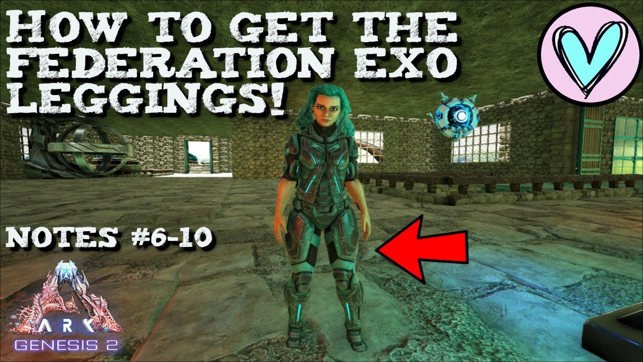 HOW TO GET THE FEDERATION EXO LEGGINGS SKIN- Ark: Genesis 2 Chronicles ...