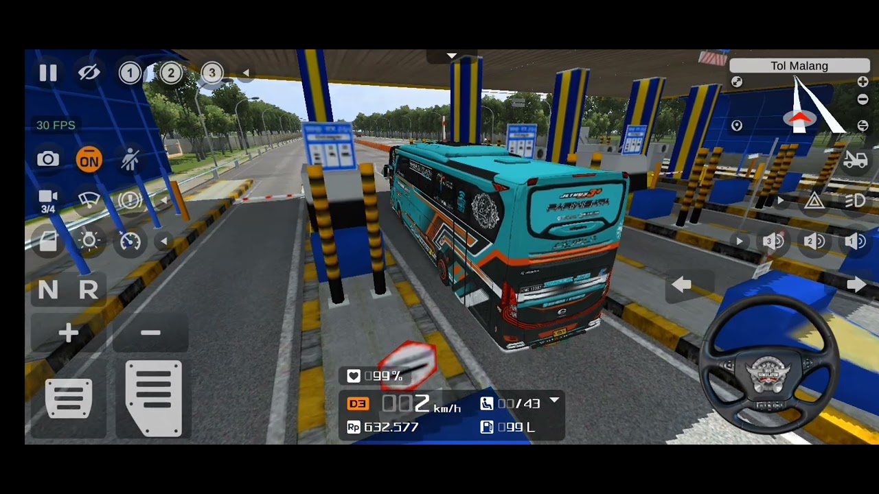 BUS TUNGGAL JAYA OTW MALANG VIA TOL ~bus simulator Indonesia - YouTube