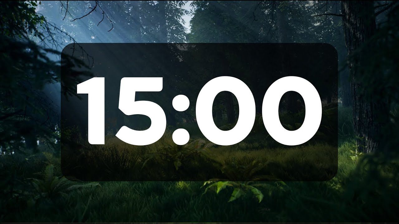 15 Minute Timer - Countdown - Forest View 1 - YouTube