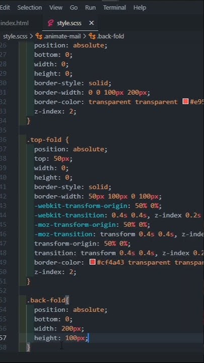 How To Create Css Animations Open Envelop Shorts Cssanimation Css Code Youtube 