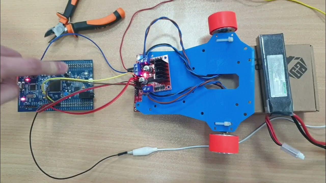 STM32F4 ile L298N MOTOR SÜRÜCÜ KULLANIMI | PWM Sinyali Uygulaması - YouTube