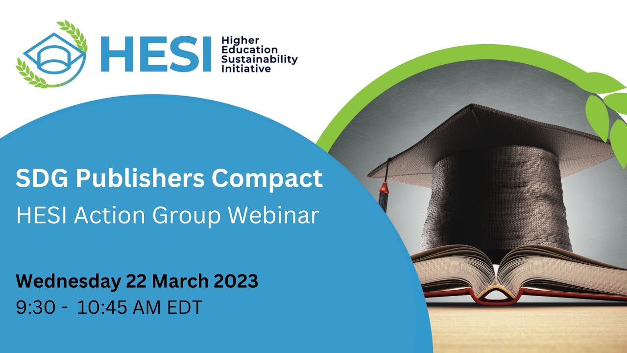 HESI Action Group webinar - SDG Publishers Compact - YouTube