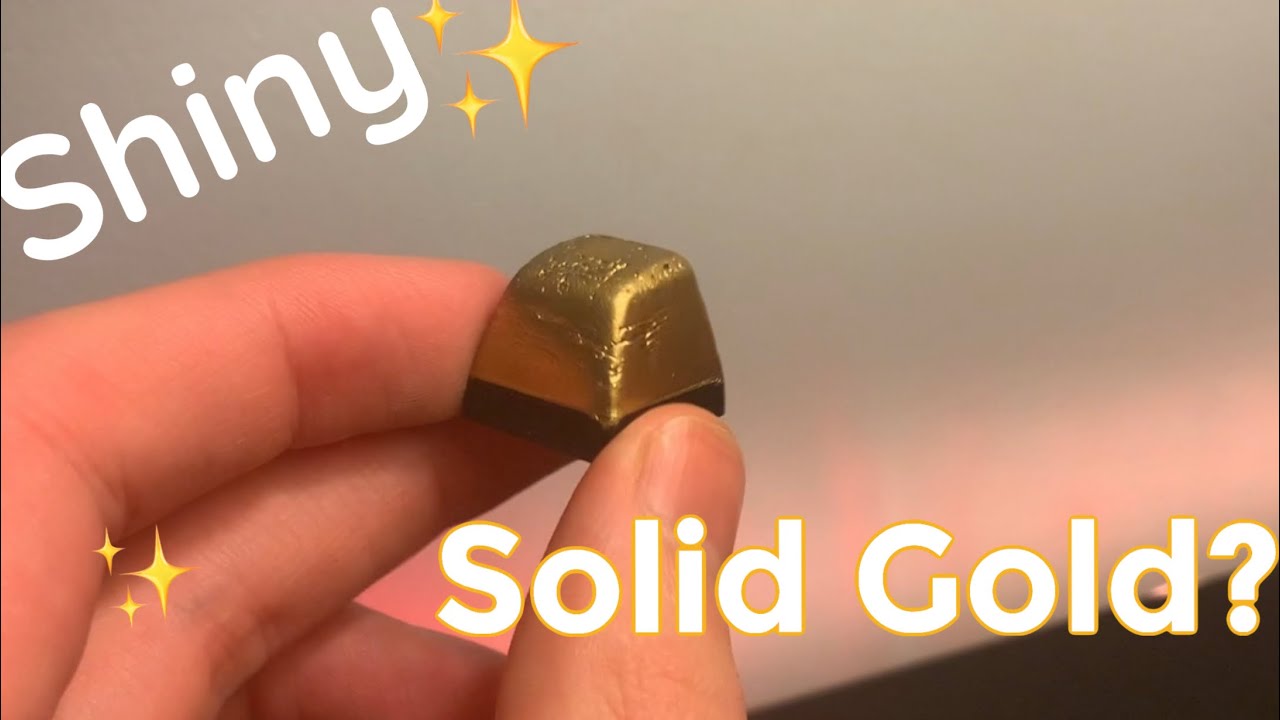 SOLID Gold keycap? - YouTube