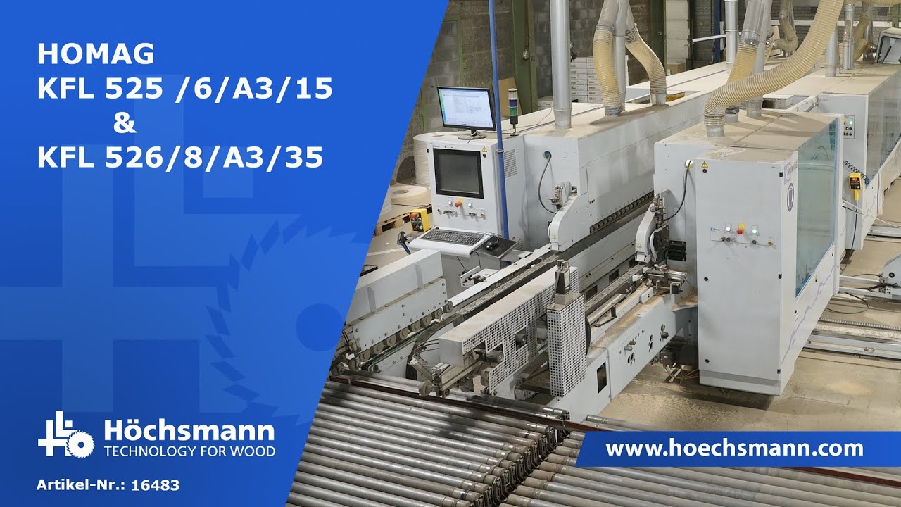 HOMAG KFL 525 /6/A3/15+ KFL 526/8/A3/35 (Höchsmann Klipphausen) - YouTube