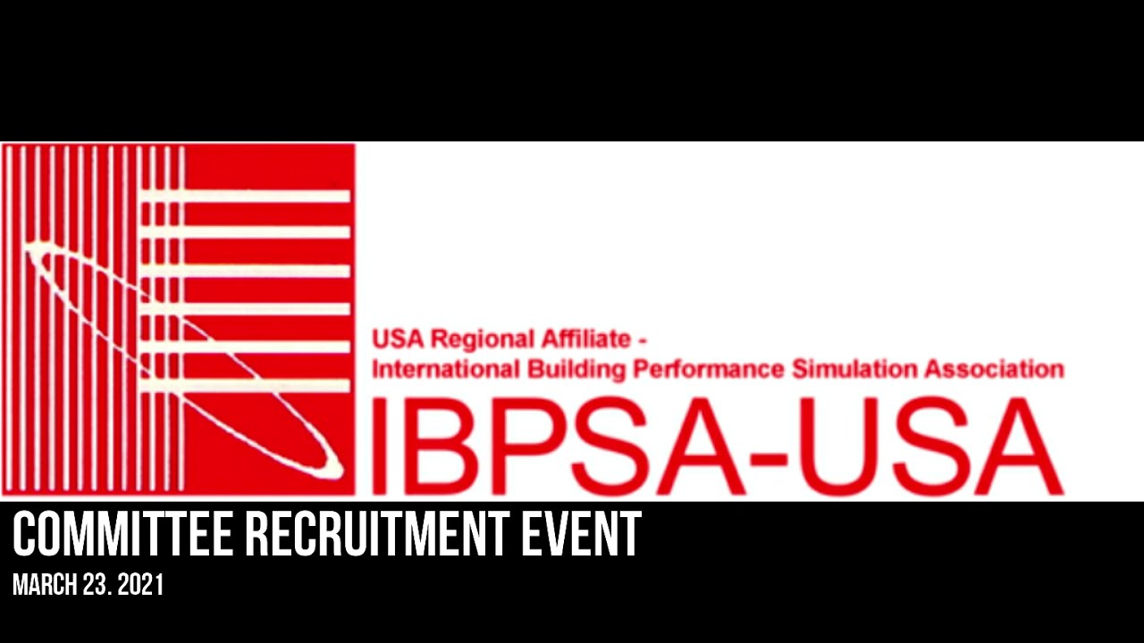 IBPSA-USA Committee Information Event - YouTube