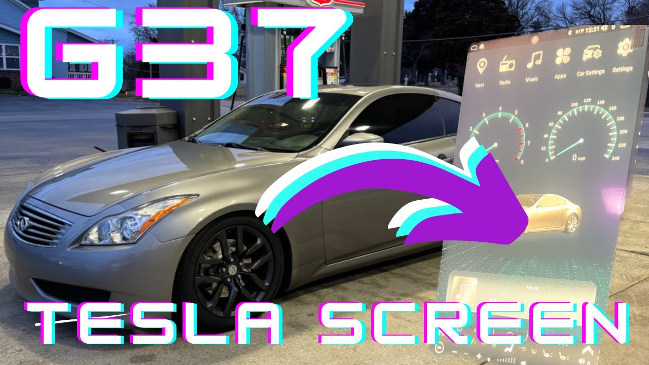 G37 TESLA STYLE Screen Install | Infiniti G37 | #teslascreen #tablet # ...