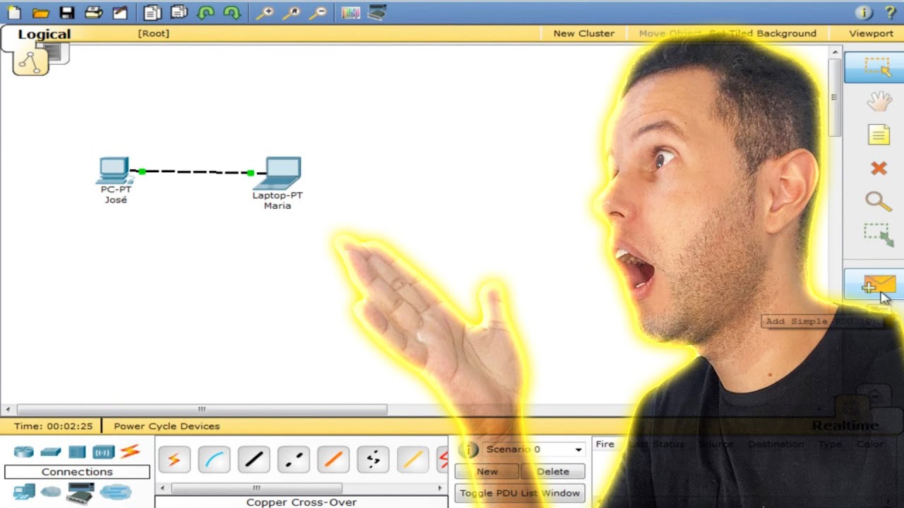 COMO MONTAR UMA REDE CROSSOVER NO CISCO PACKET TRACER - YouTube