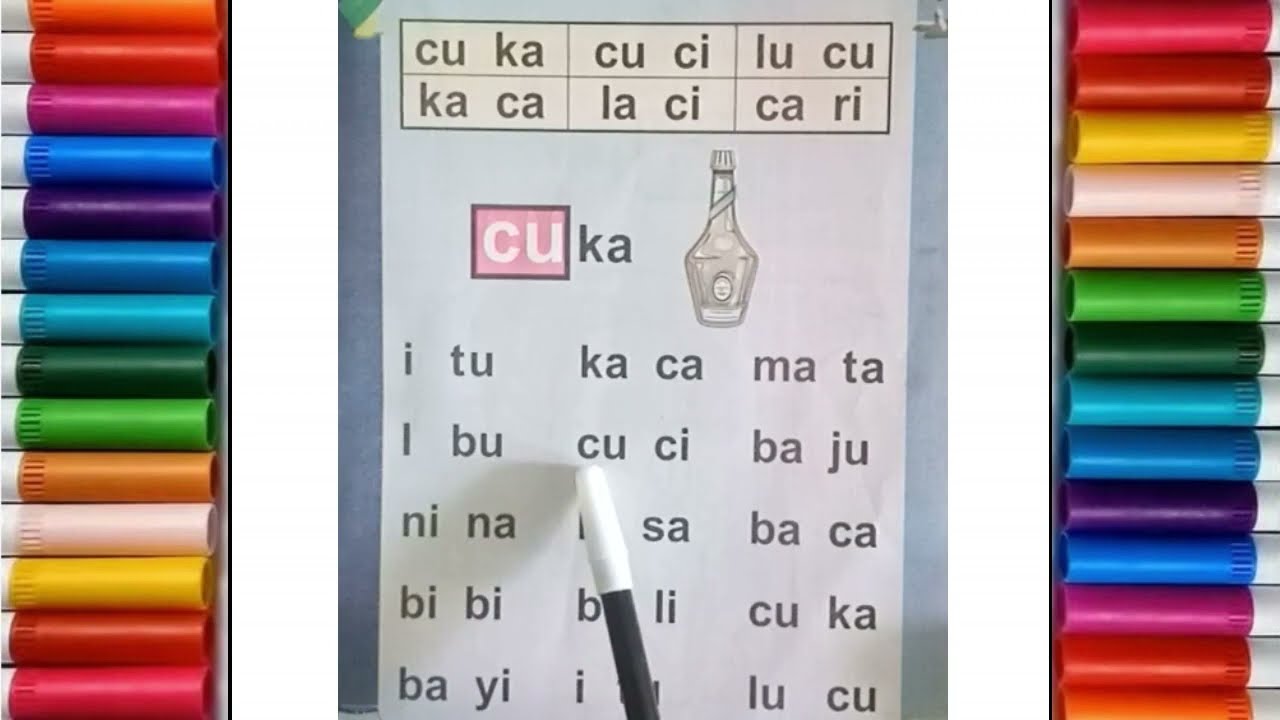 BELAJAR MEMBACA DAN MENGEJA 2 SUKU KATA BAHASA INDONESIA DENGAN MUDAH ...