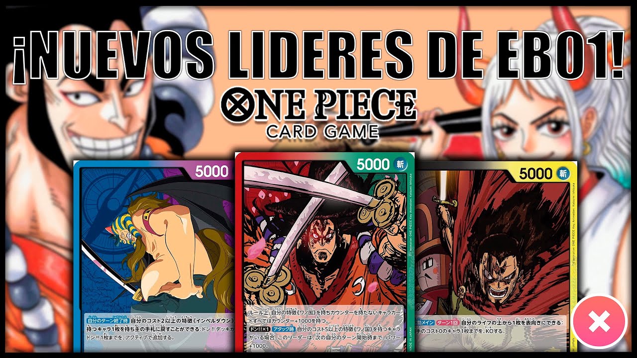 NUEVOS LÍDERES DE EB-01 | ONE PIECE CARD GAME en Español - YouTube