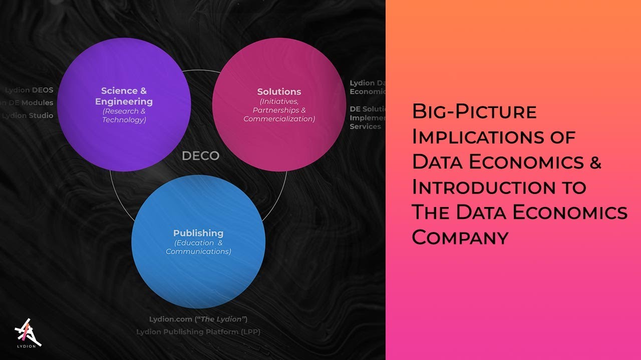 Big-Picture Implications of Data Economics & Introduction to The Data ...