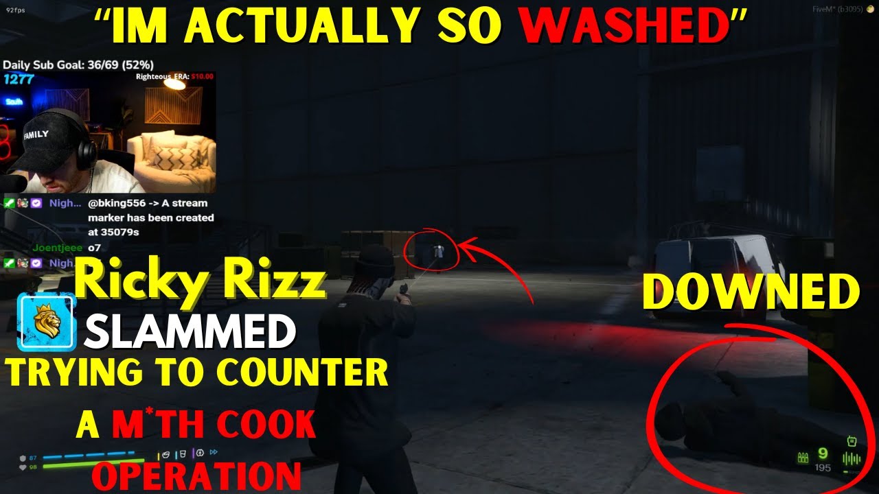 Ricky Rizz SLAMMED while trying to COUNTER a M*TH cook... | ProdigyRP 2 ...