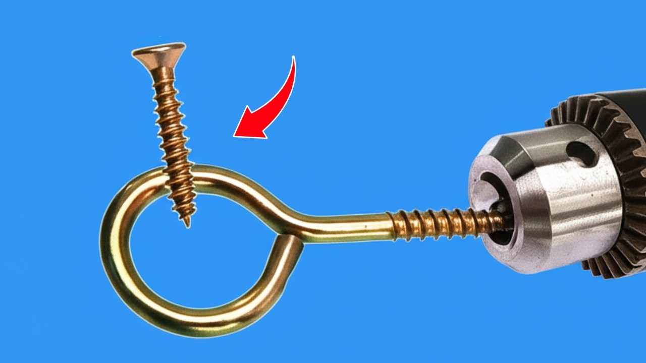 Insert an Eye Hook into a Drill? You’ll Never Believe What It Does ...