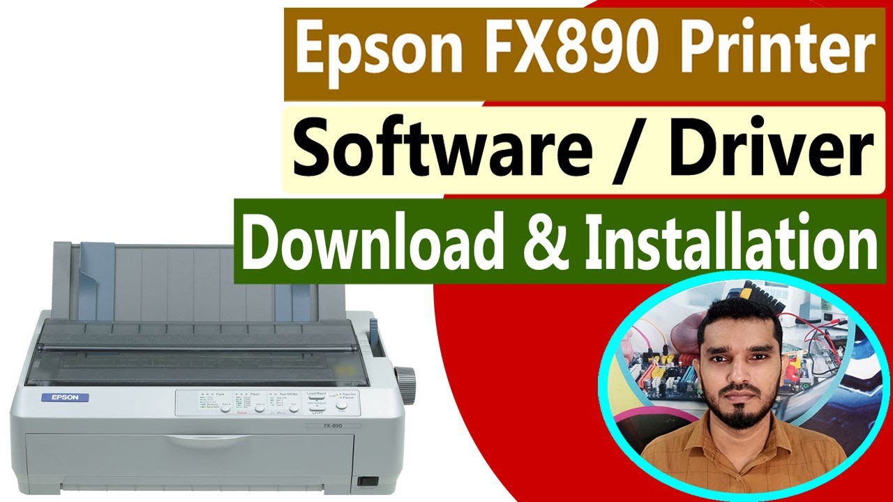 Epson FX-890 Printer Software / Driver Download & Installation ll മലയാളം - YouTube