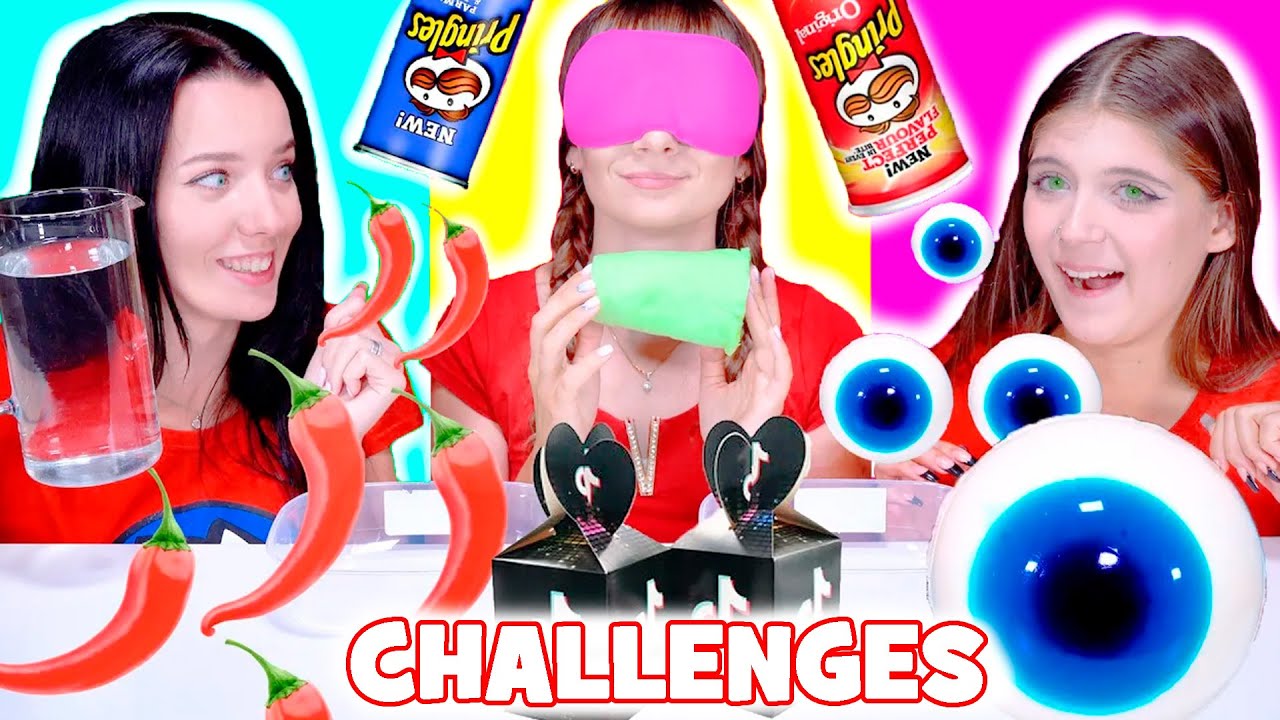 ASMR Most Popular Food Challenge (Drink Race, Chips, Cotton Candy ...