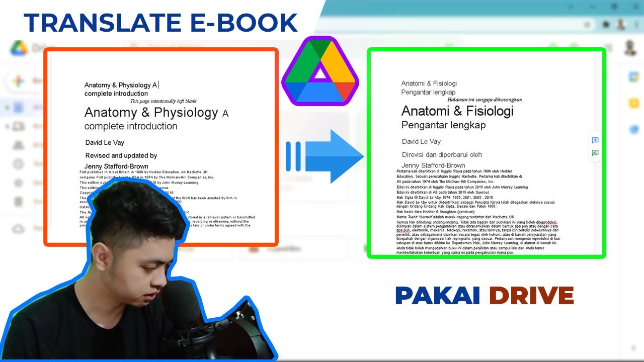 Cara Translate e-book Pakai Google Drive - YouTube