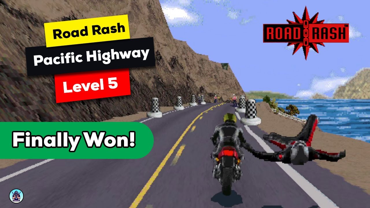 Won in Road Rash Pacific Highway Level 5 | EDGERASH - YouTube