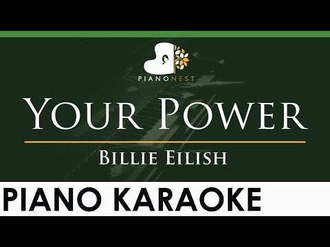 Billie Eilish - Your Power - LOWER Key (Piano Karaoke Instrumental)