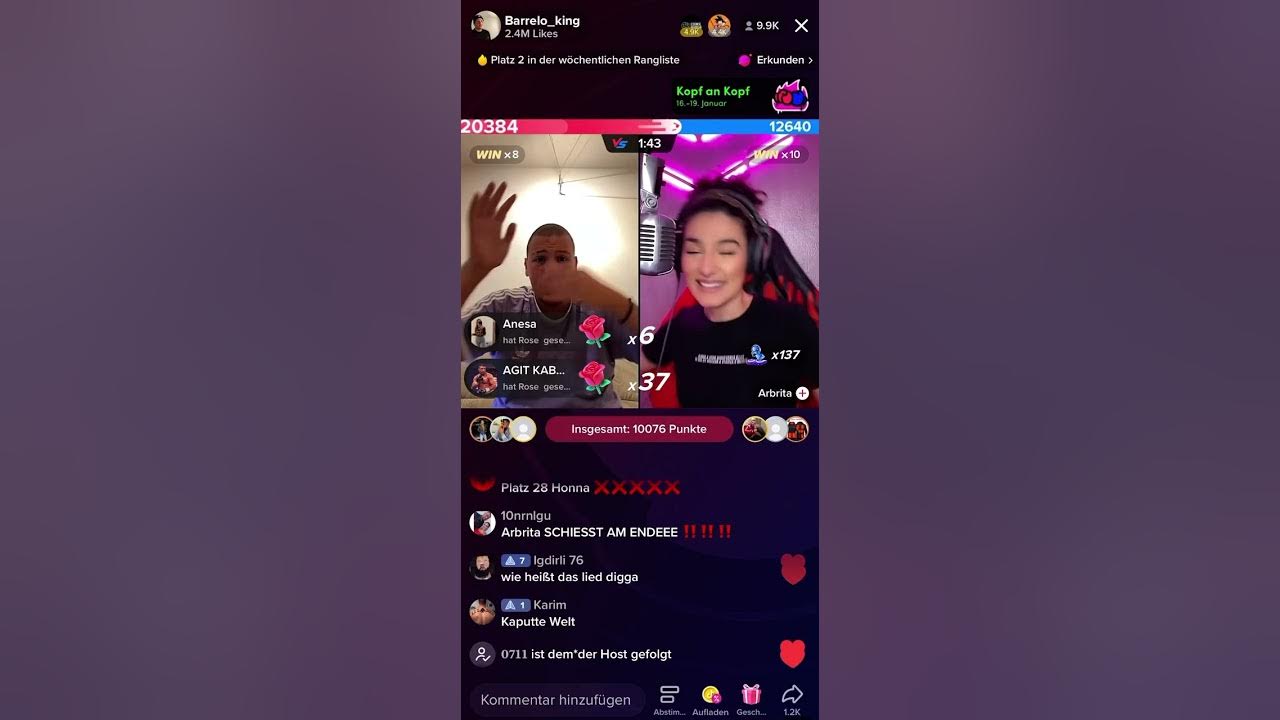Barello TikTok live big match - YouTube