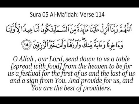 Dua of prophet Isa (Jesus) (pbuh) - YouTube