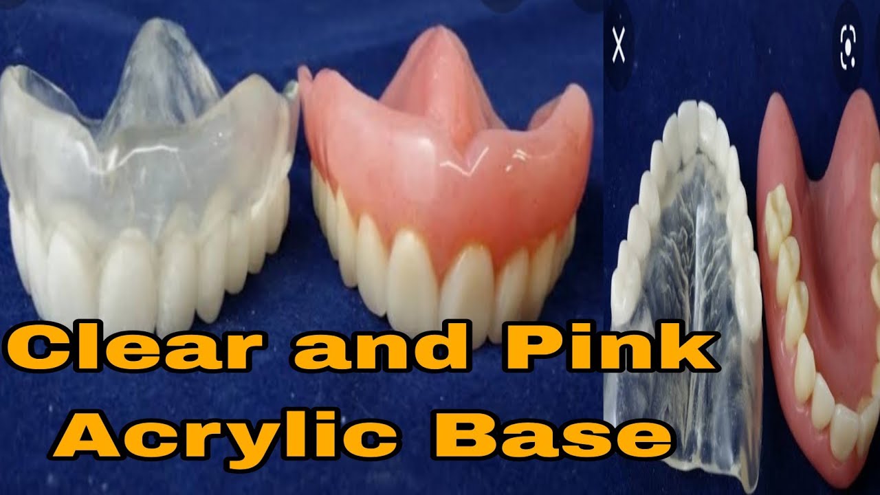 Pink and Clear Acrylic Denture Base Ano Ang mas matibay? - YouTube