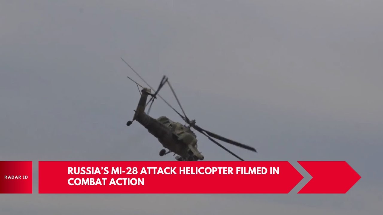 Russia’s Mi-28 attack helicopter filmed in combat action - YouTube