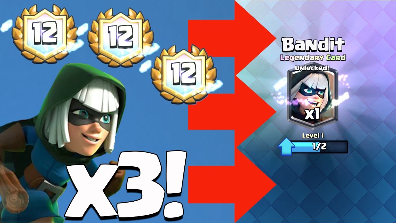 12 WINS x 3! THREE FREE Bandits!? Clash Royale Bandit Draft Challenge ...