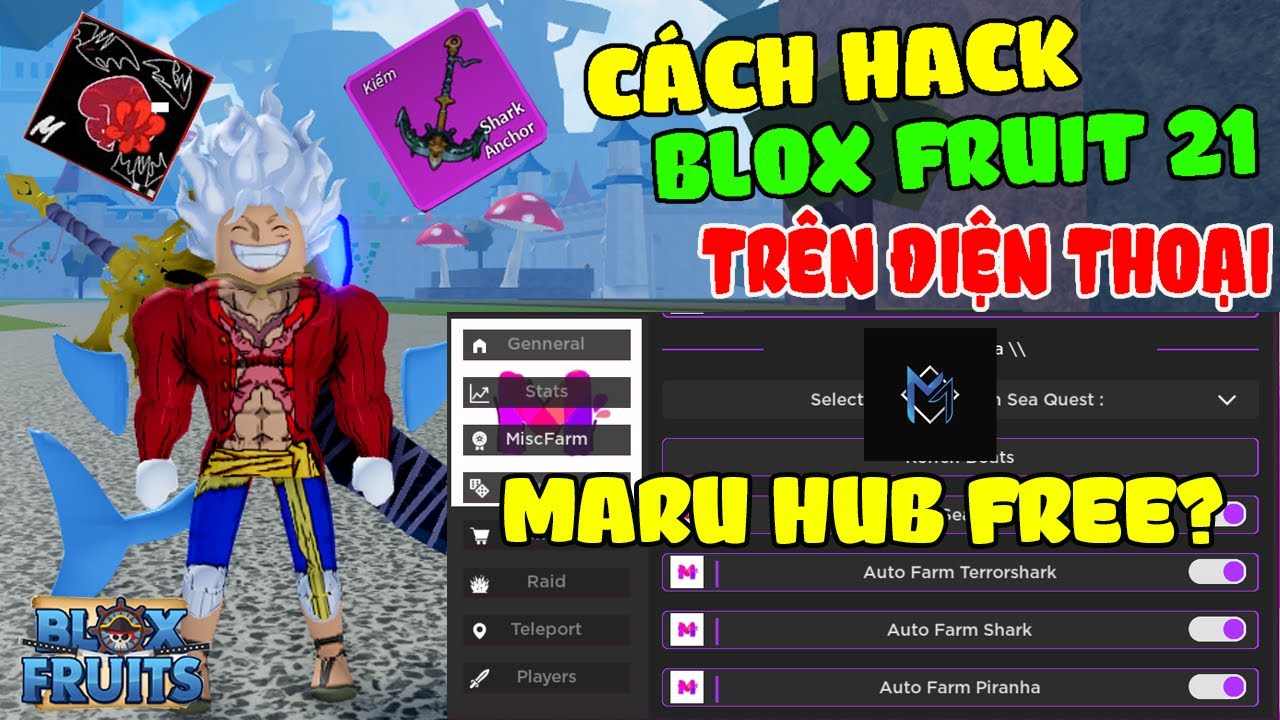 Cách Hack Blox Fruits 21 Trên Điện Thoại No Key Menu Full Chức Năng Vip ...